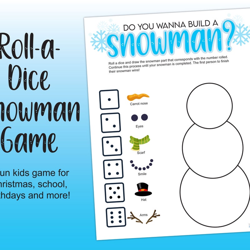 Winter Game for Class - Etsy UK