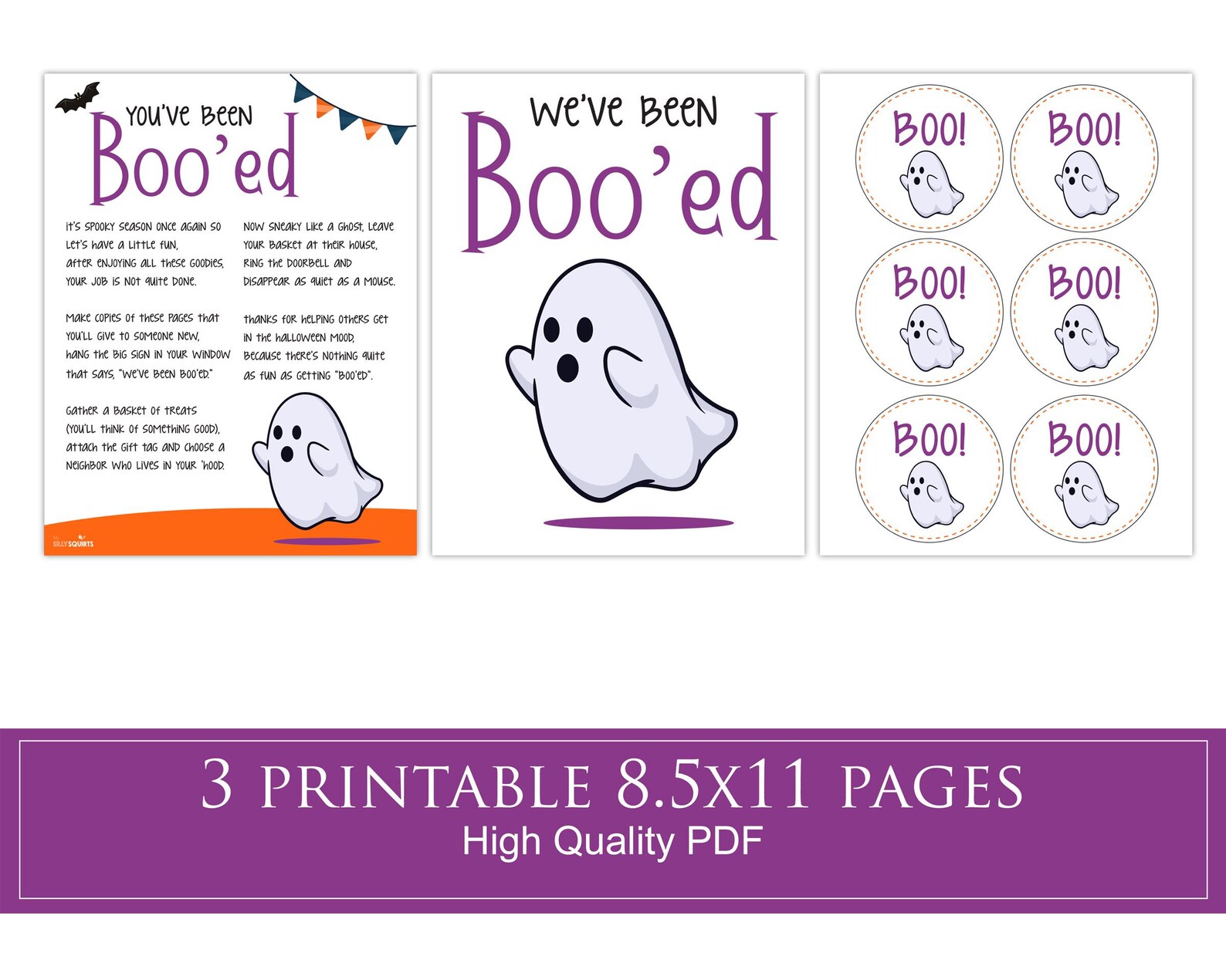 You've Been Booed Kit: Halloween Printable Game (digital Download) - Etsy