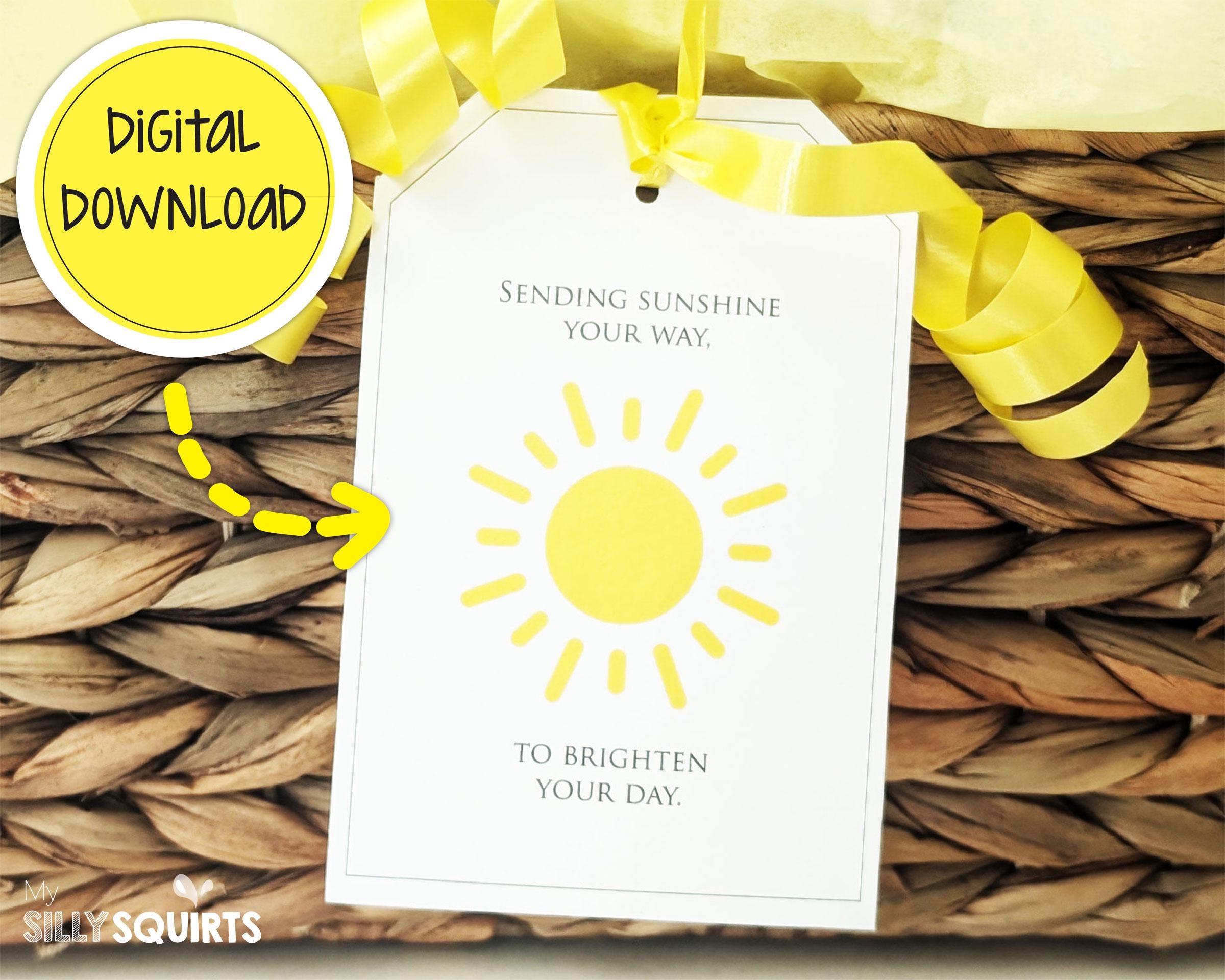 Box of Sunshine Printable Gift Tag (digital Download) - Etsy