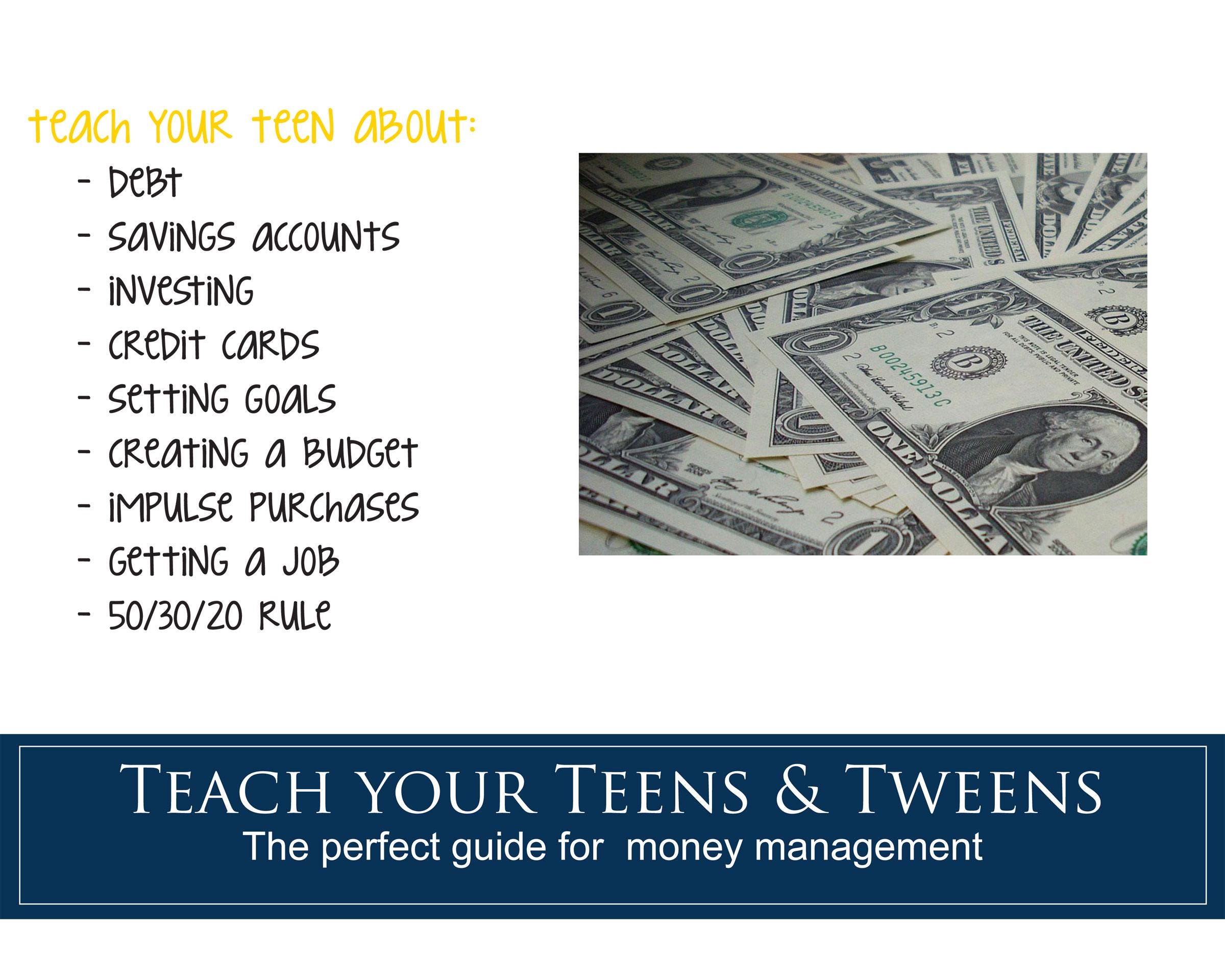 Teen Money Management Guide: Finance Tips Printable (PDF Download) - Etsy