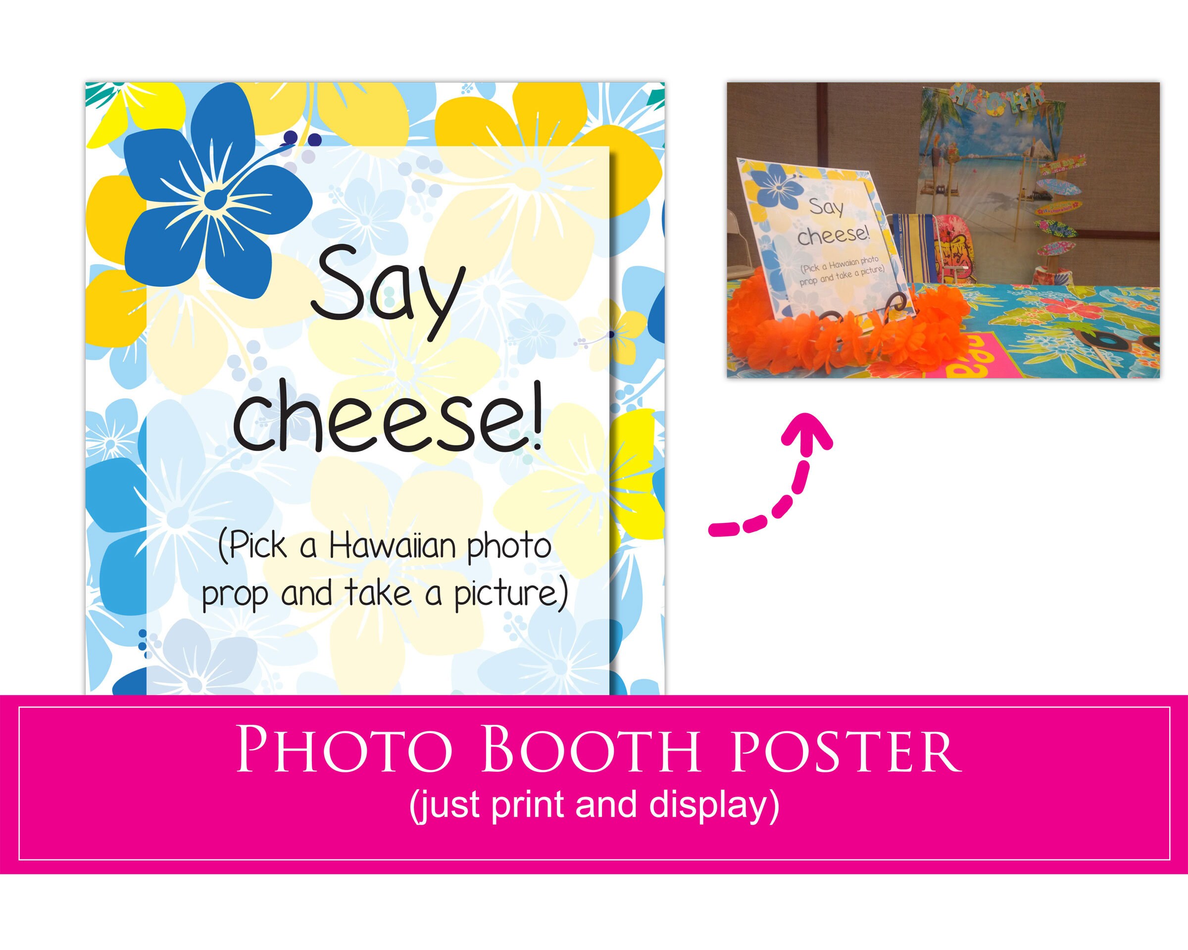 Hawaiian Luau Game/activity Posters - Etsy