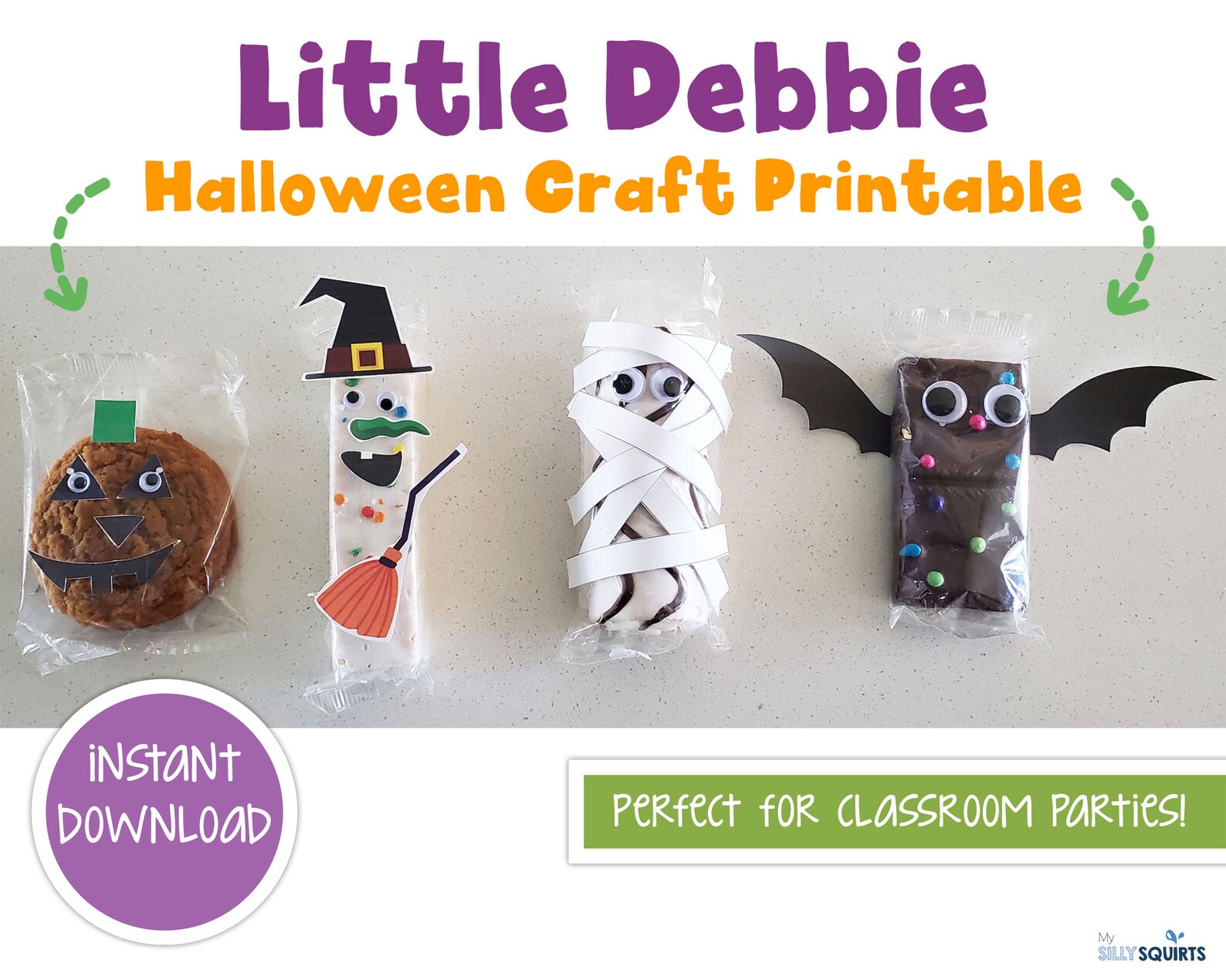 Little Debbie Halloween Craft Printable: Snack Characters (digital ...