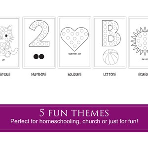 Dot Marker Activity Pages, Dot Sticker Printables, Dot-a-dot Activity ...