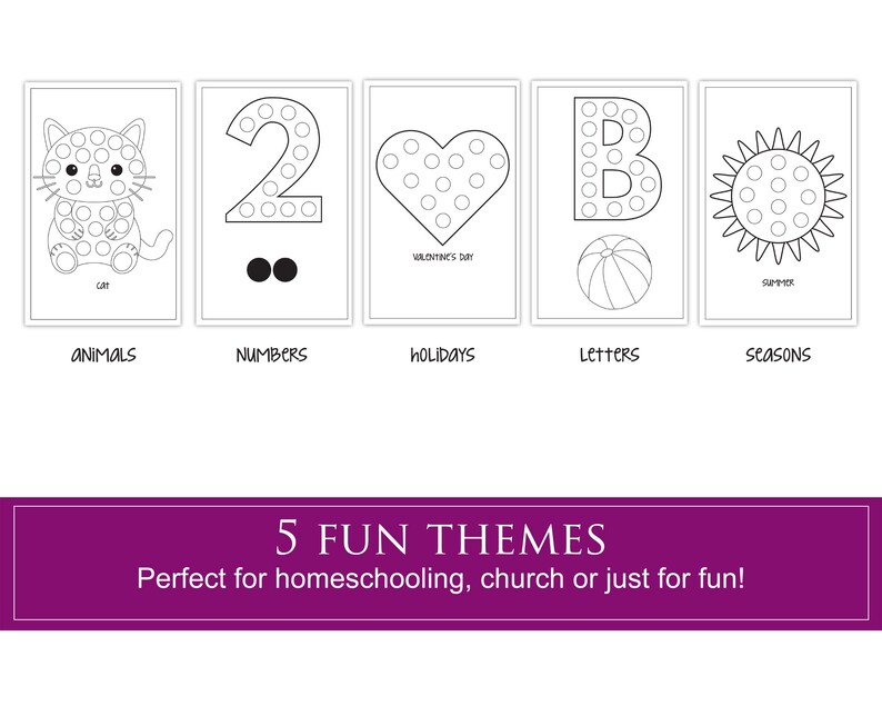 Dot Marker Activity Pages, Dot Sticker Printables, Dot-a-dot Activity ...