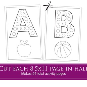 Dot Marker Activity Pages, Dot Sticker Printables, Dot-a-dot Activity ...