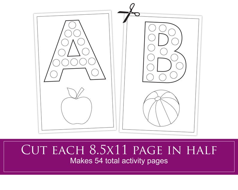 Dot Marker Activity Pages, Dot Sticker Printables, Dot-a-dot Activity ...