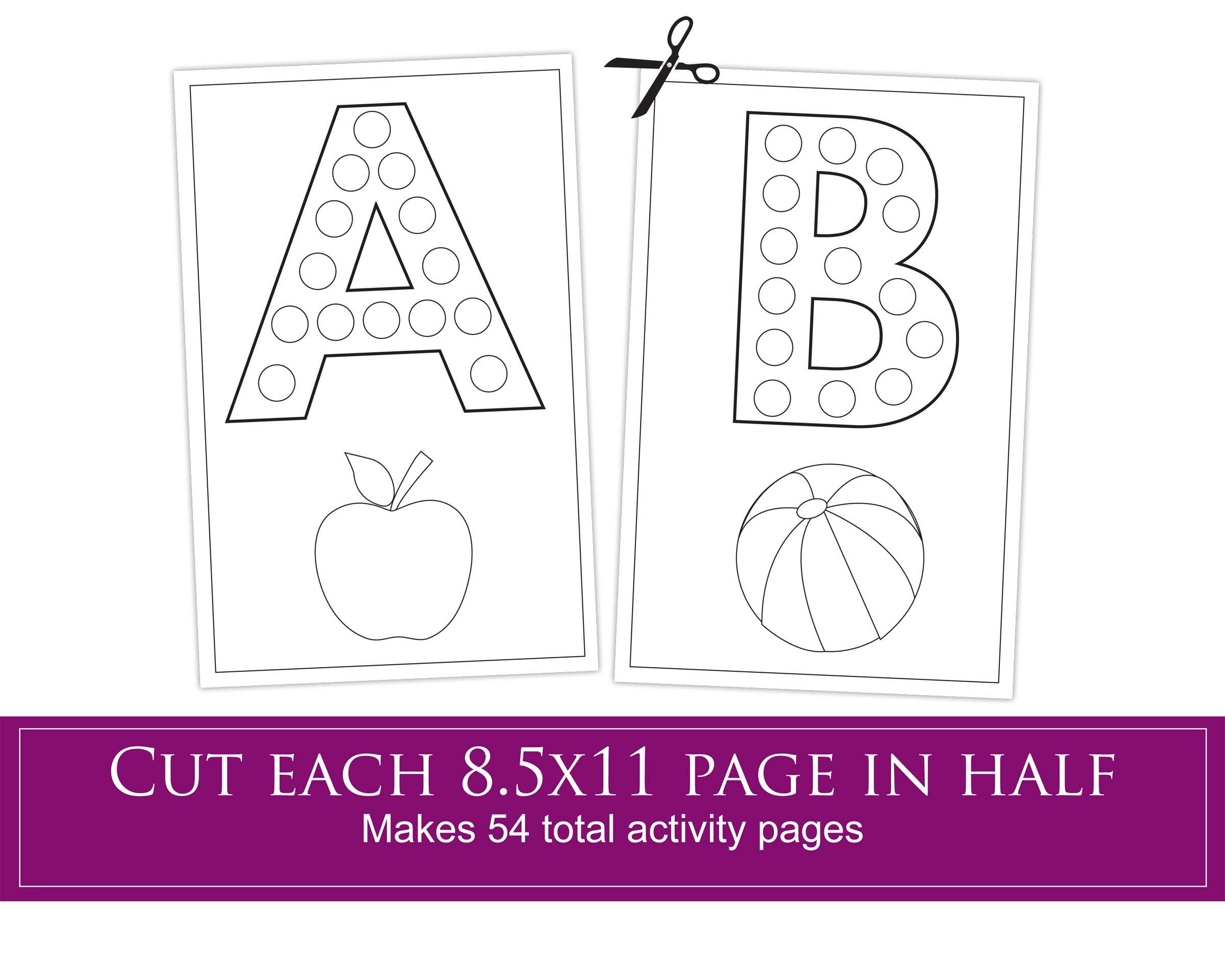 Dot Marker Activity Pages, Dot Sticker Printables, Dot-a-dot Activity ...