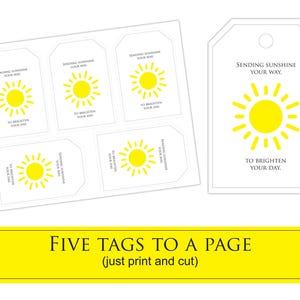 Box of Sunshine Printable Gift Tag (digital Download) - Etsy