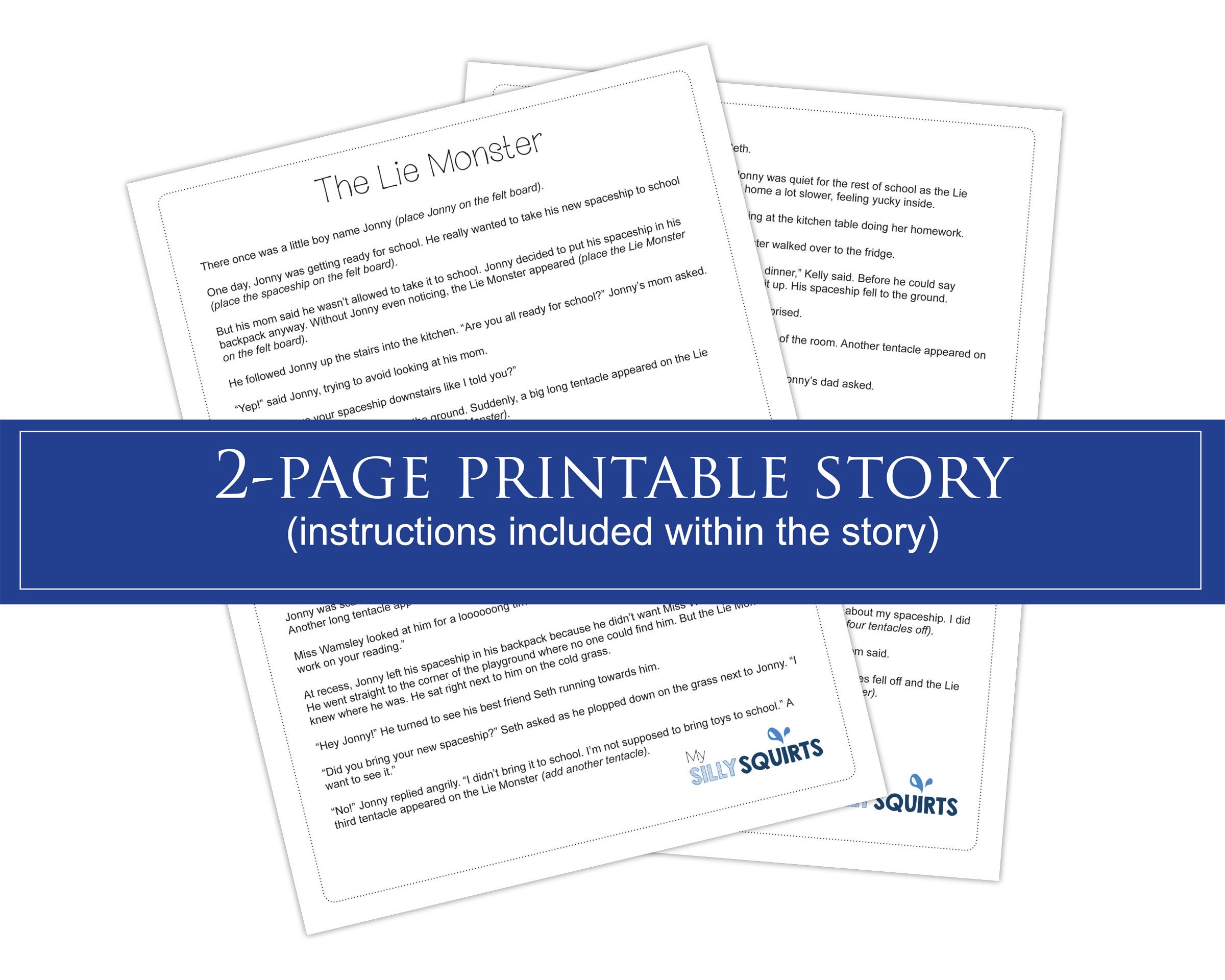 The Lie Monster: Printable Story to Teach Kids About Honesty - Etsy