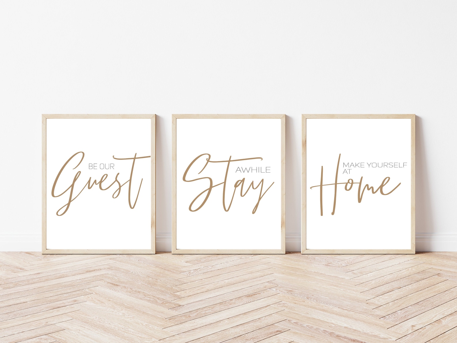 Be Our Guest, Make Yourself at Home, Set of 3, Printable Wall Art ...