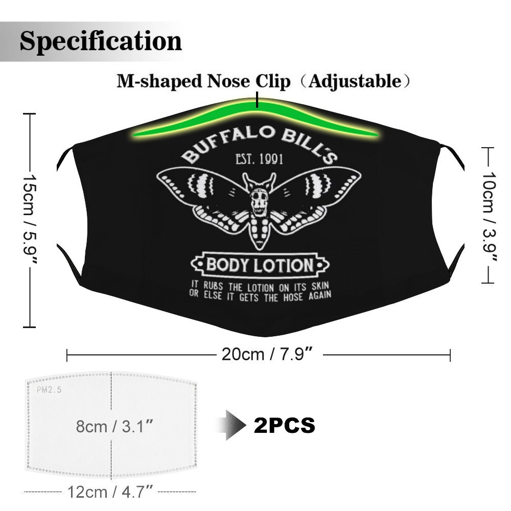 Silence of the Lambs Buffalo Bill's Lotion Cloth Face Mask - Etsy