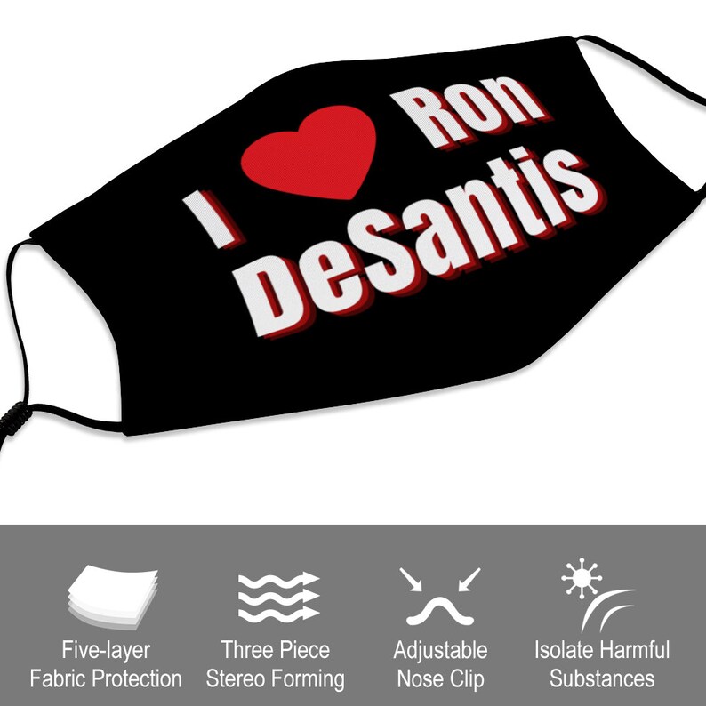 I Love Ron Desantis Florida Governor Lockdown Protest Rebel - Etsy