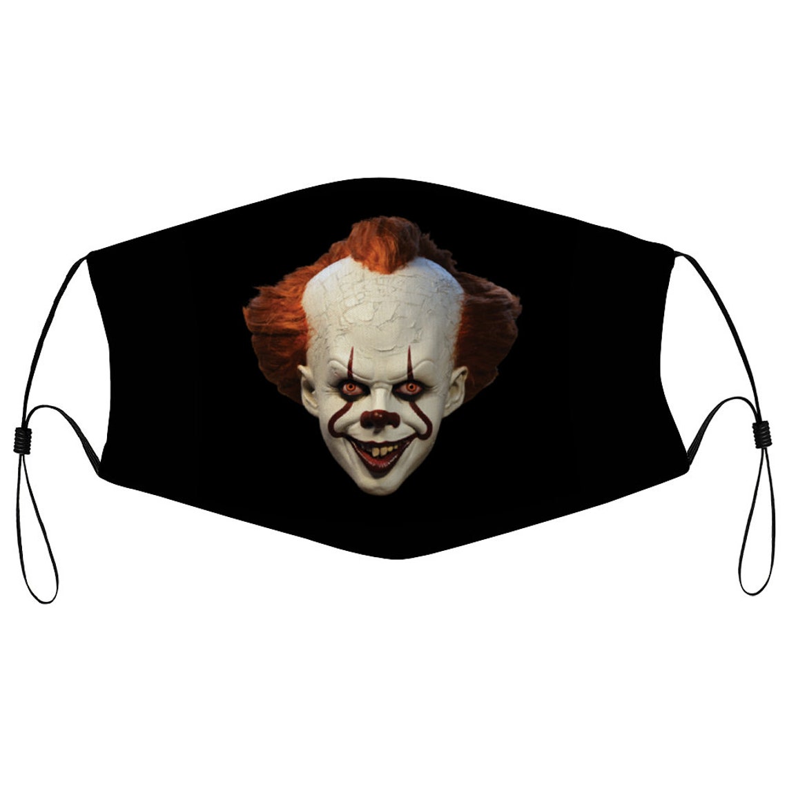 IT Pennywise Clown Face Stephen King Horror Movie Cloth Face - Etsy