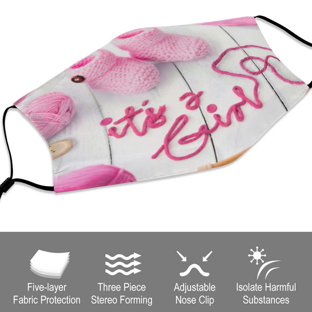 It's a Girl Pink Gender Reveal Baby Shower Favor Cloth - Etsy