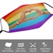 LGBTQIA Pride Heart Love Rainbow Flag Cloth Face Mask With 2 ...