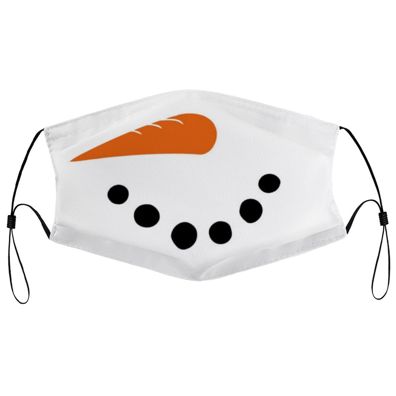 Snowman Coal Mouth Face Carrot Nose Christmas Holiday Festive - Etsy