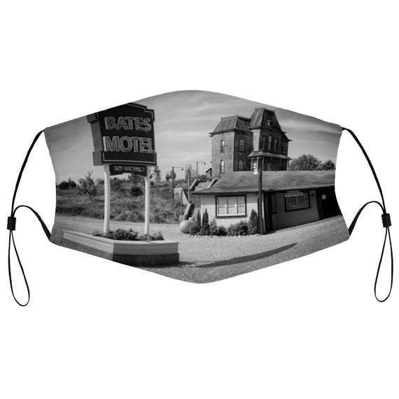 Hitchcock Psycho Norman Bates Motel Movie Cloth Face Mask W/ 2 - Etsy