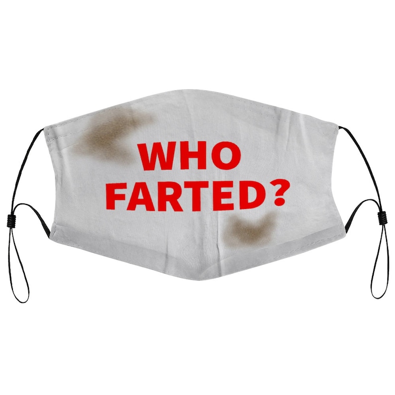 Who Farted Booger Nerds Movie Quote Cloth Face Mask With 2 Replaceable ...