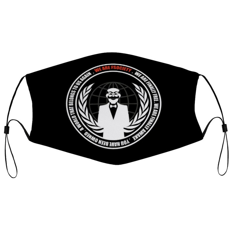 Mr Robot Fsociety Free World Computer Hacker Protest Rebel Anti Cloth ...