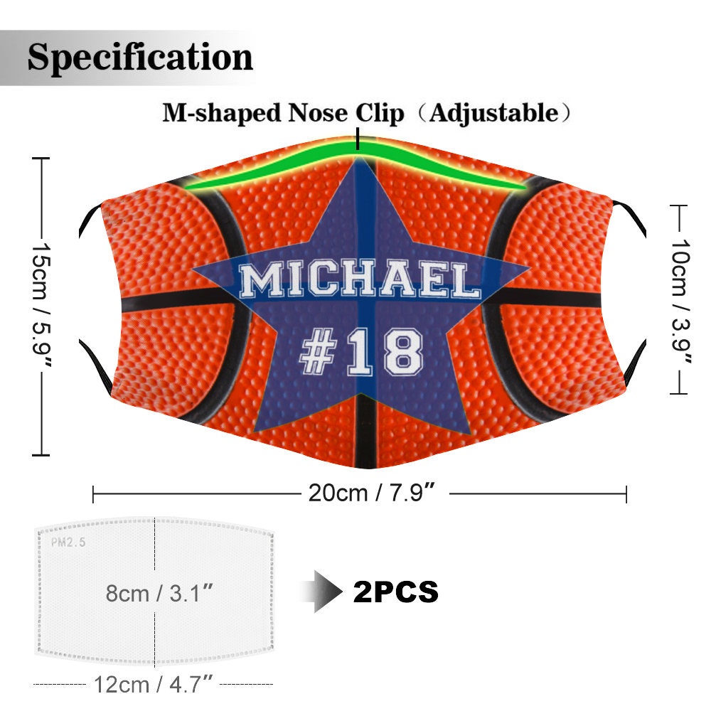 Personalized Custom Basketball Name Number School Colors Cloth - Etsy