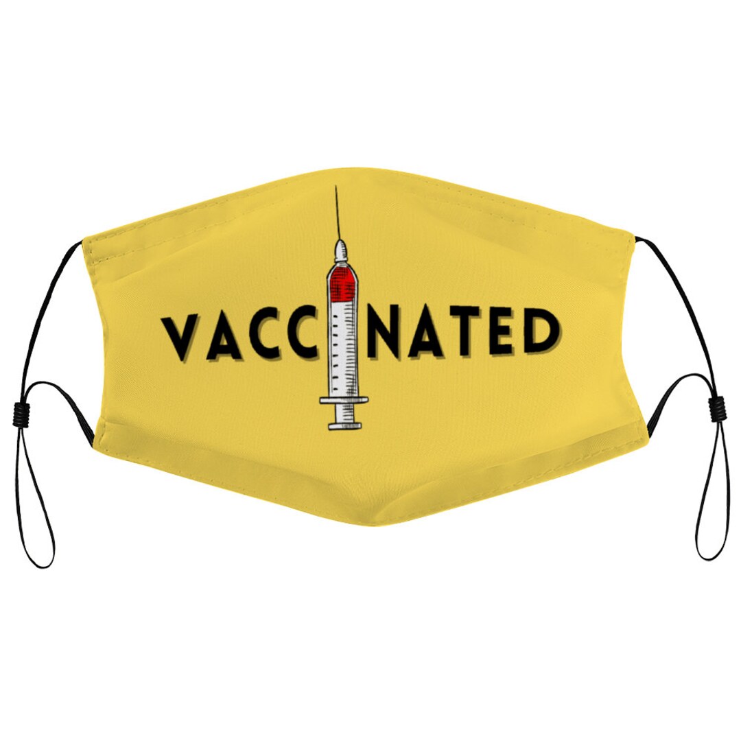 I'm Vaccinated Pro Health Pfizer Moderna Vaccine Syringe Cloth Face ...