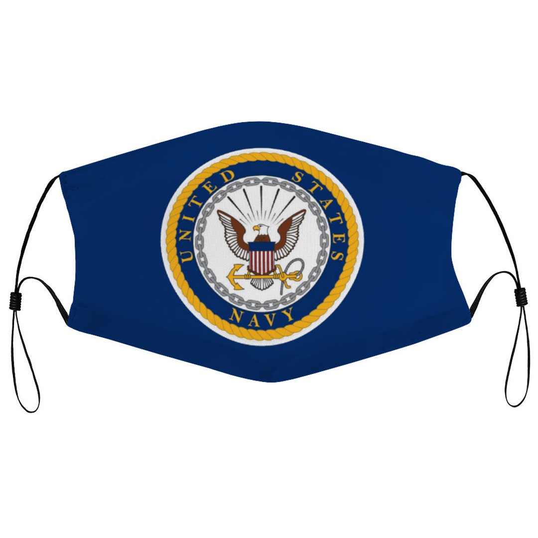 US Navy Armed Forces Military Patriotic Proud USA Veteran Cloth Face ...