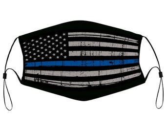 Back the Blue FACE MASK Cover Your Face Masks - Etsy