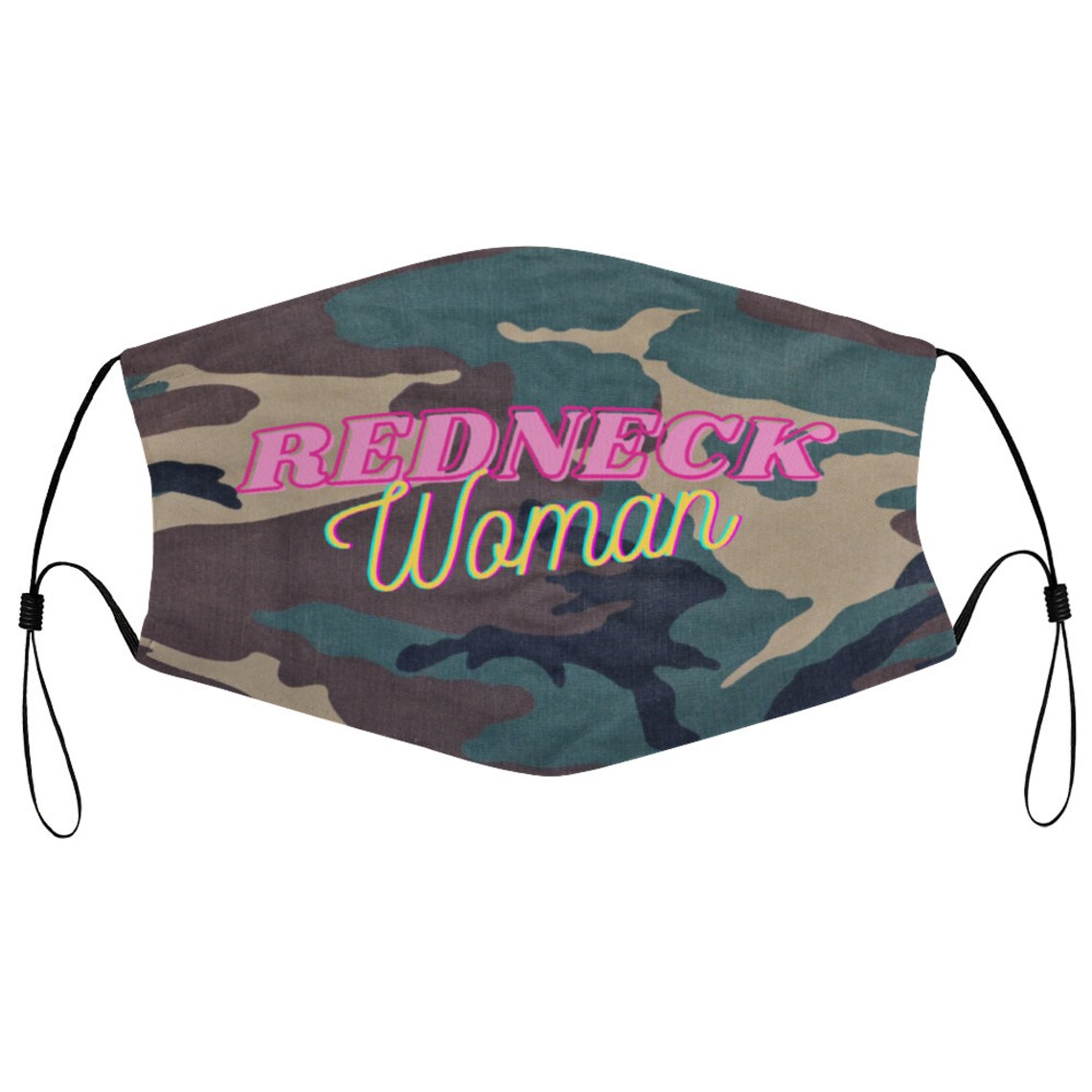 Redneck Woman Camouflage Camo Pink Yellow Cloth Face Mask W/ 2 - Etsy