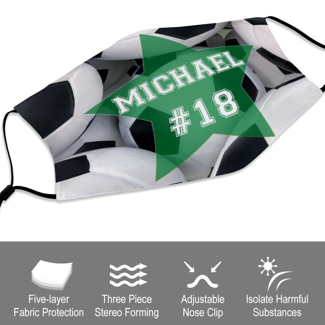 Personalized Custom Soccer Ball Name Number School Colors - Etsy