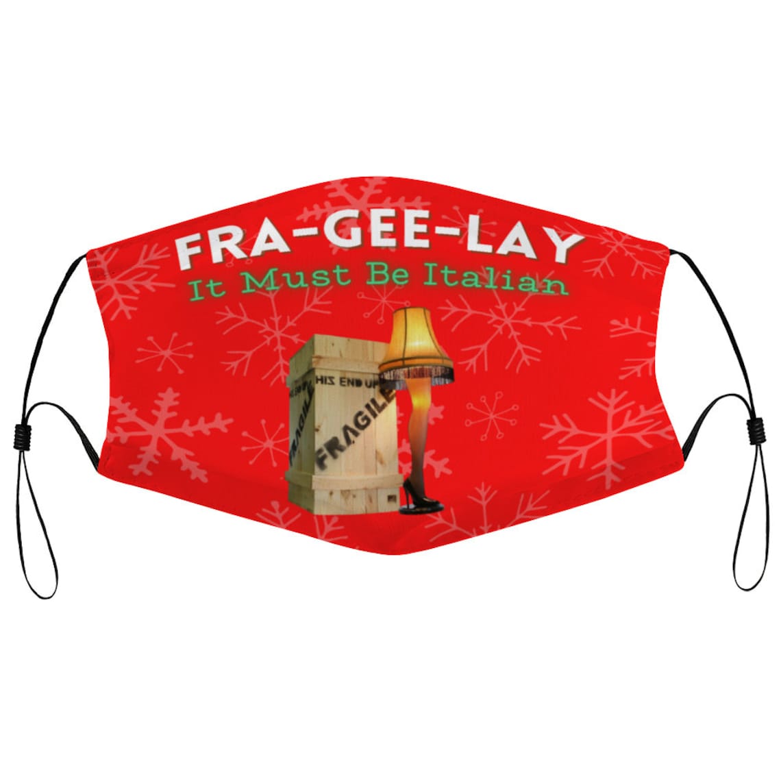 Leg Lamp Fragile Italian A Christmas Story Movie Quote Holiday Cloth ...