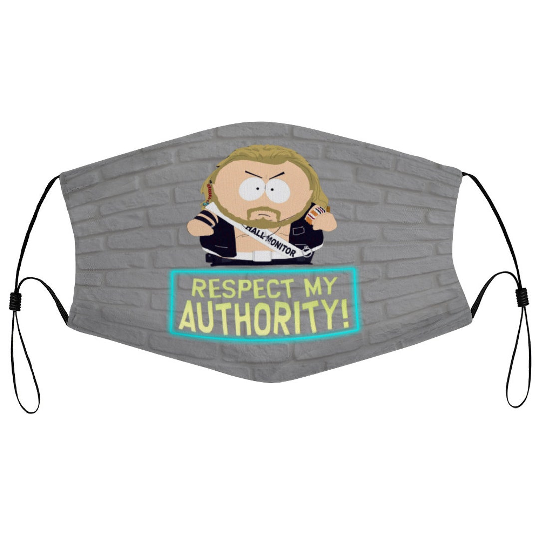 South Park Cartman Respect Authority Dog Bounty Hunter Funny Cloth Face ...