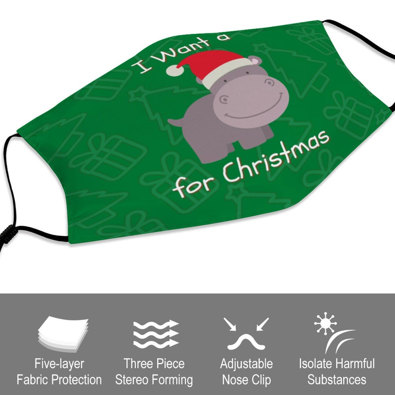 I Want a Hippopotamus for Christmas Holiday Song Carol Cloth - Etsy