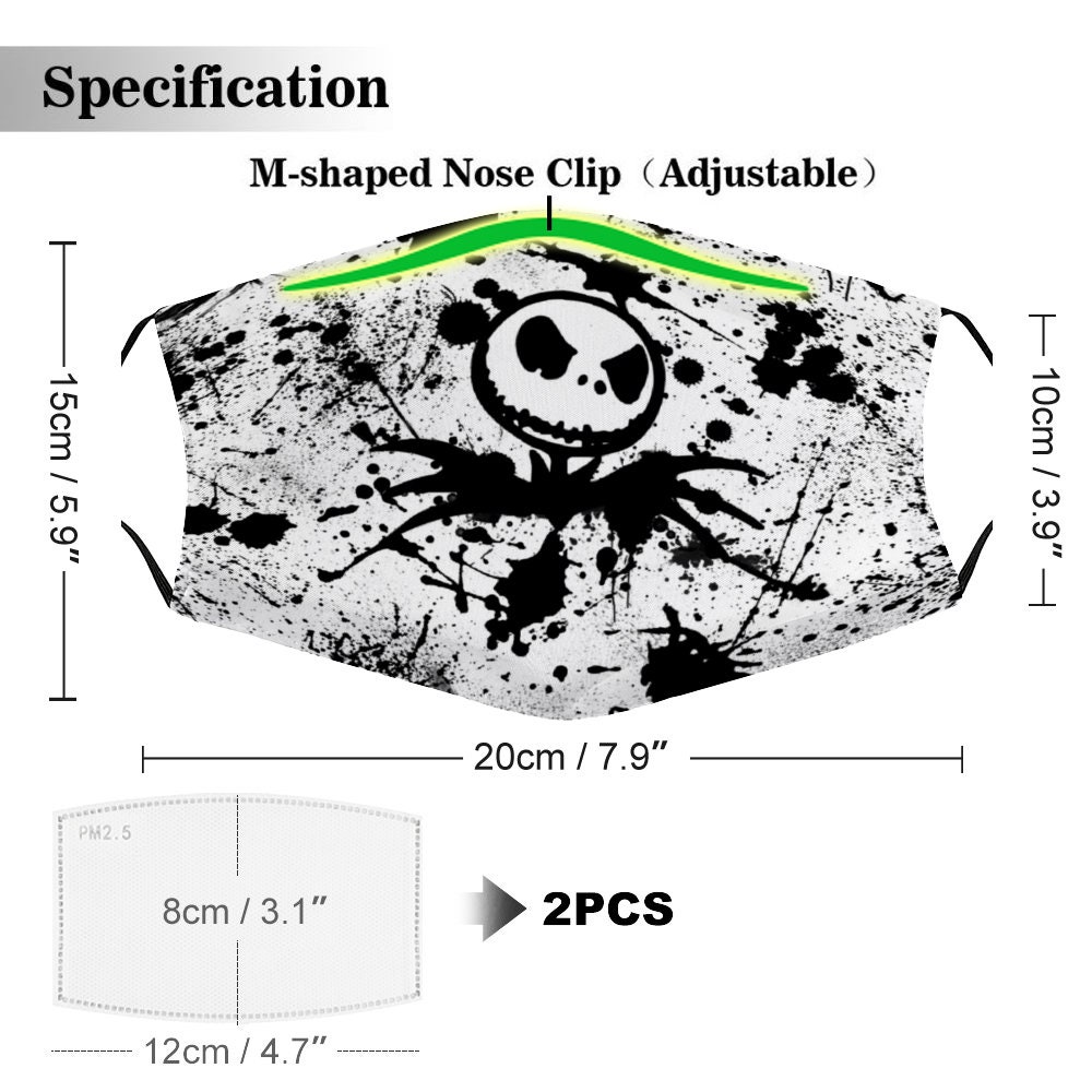 Jack Skellington Rorschach Blot Test Nightmare Before Christmas Black ...