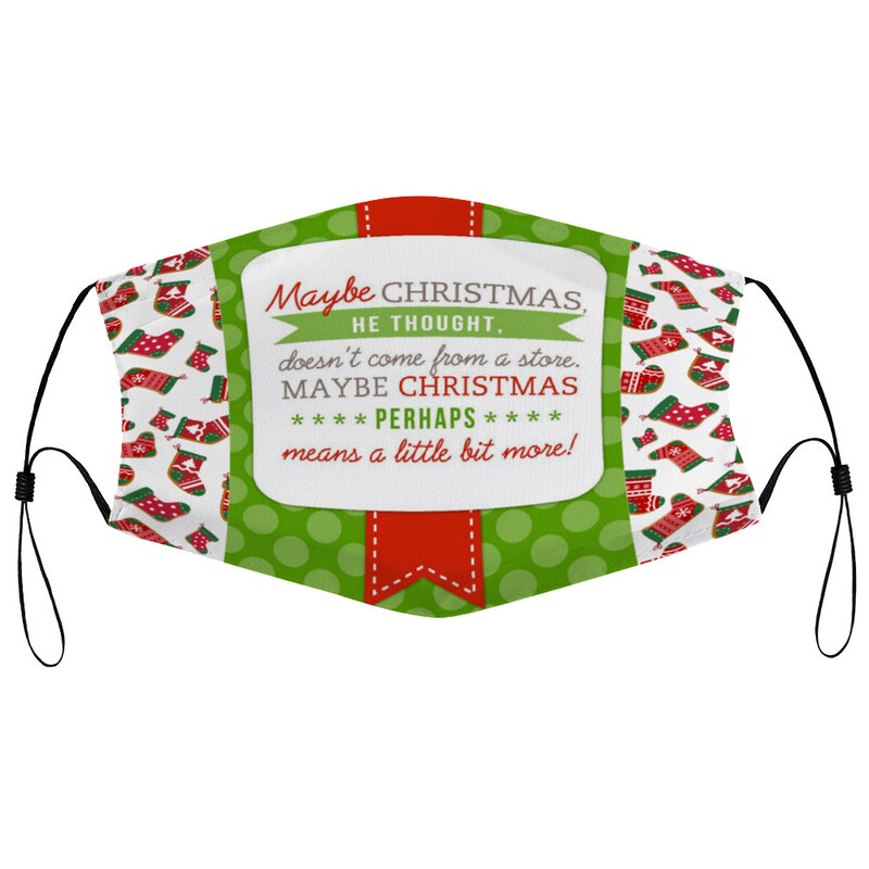 The Grinch Face Mask - Etsy