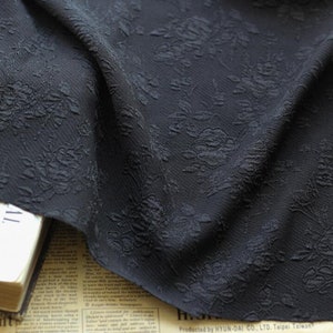 Rose Flower Embossed Floral Fabric Jacquard Fabric Brocade Fabric ...