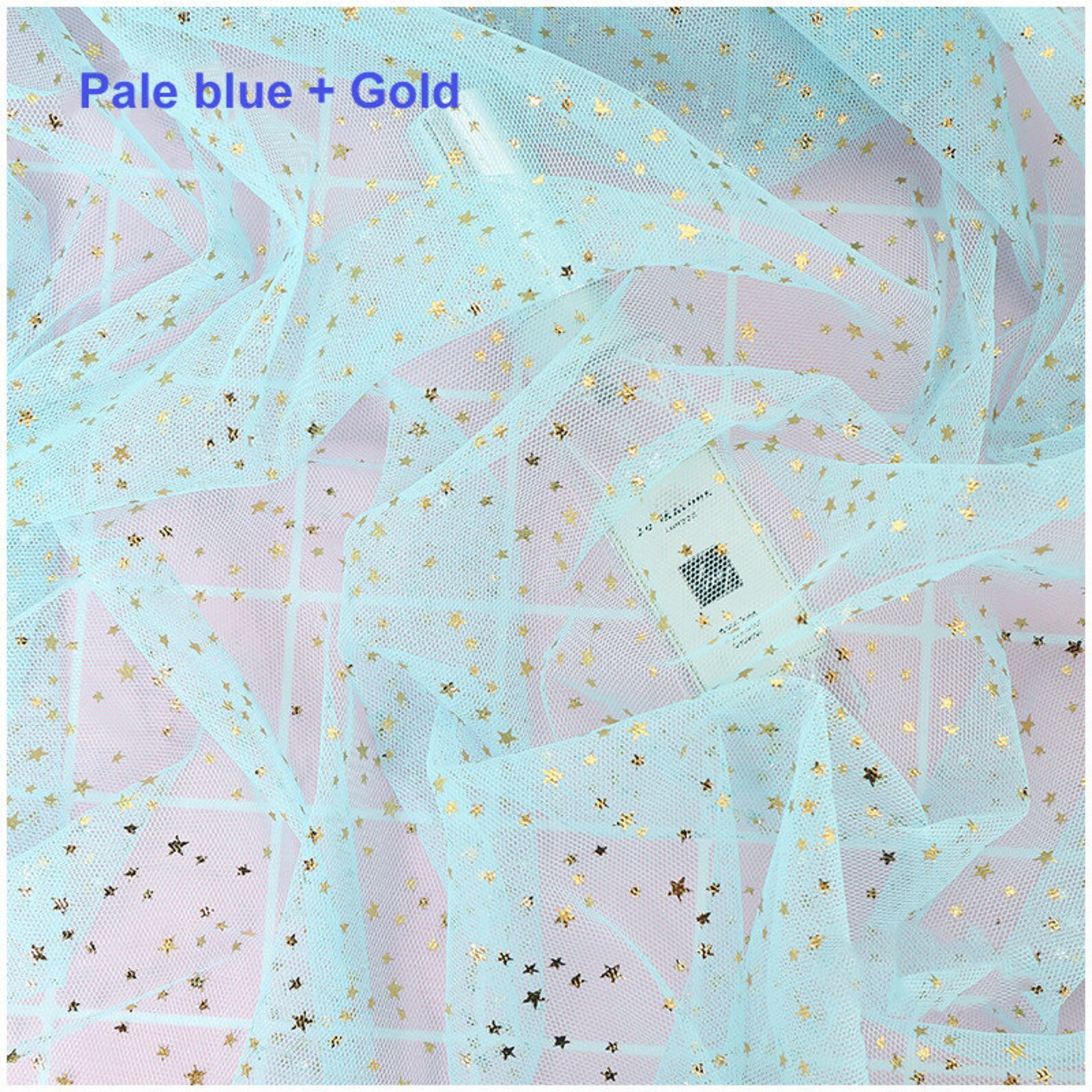 Little Star Glitter Print Tulle Soft Tulle Lace Gold Star | Etsy