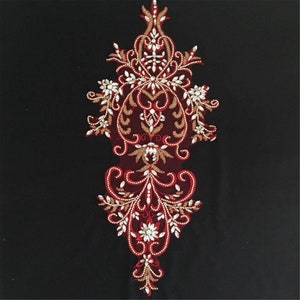 Full Body Cover Rhinestone Bridal Beaded Large Piece Bodice Crystal ...
