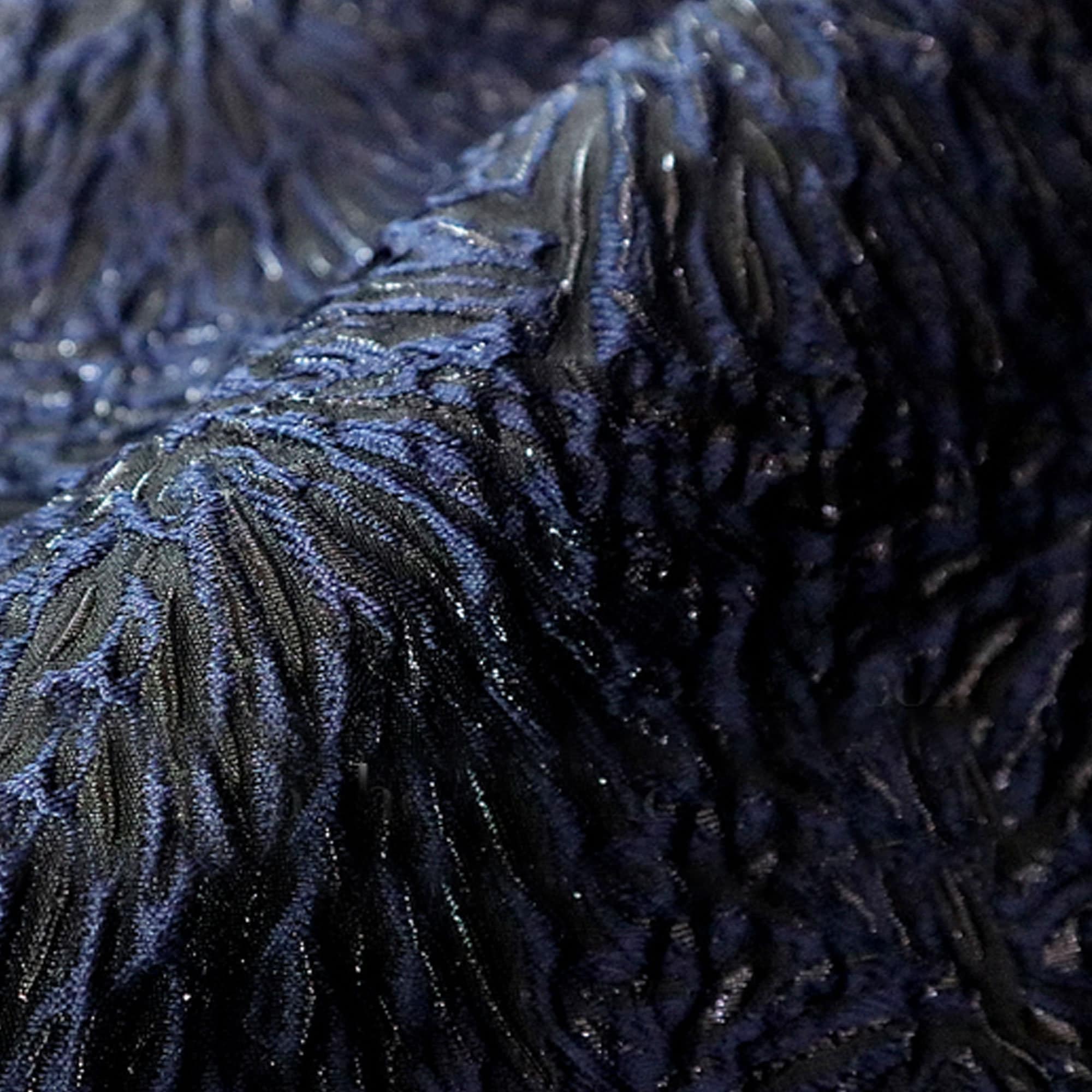 Navy Emboss Jacquard Fabric Stripe Polyeter Brocade Damask for - Etsy