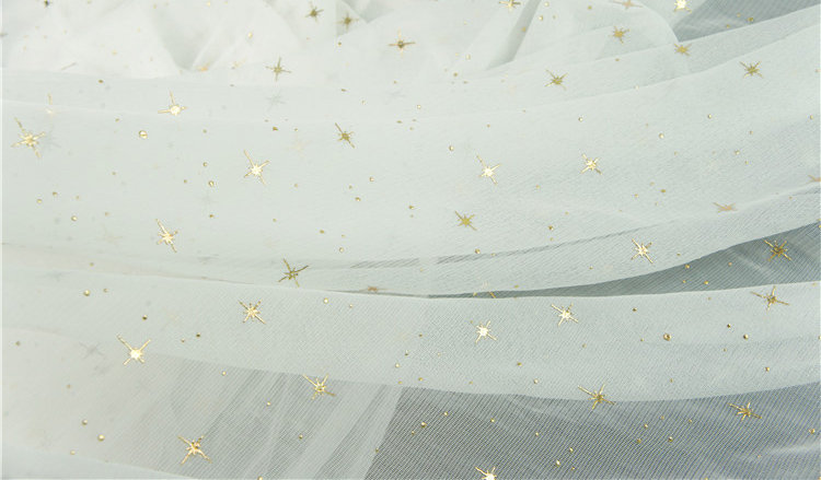 Stretch Spraying Star Dot Lace Fabric 2 Color Mesh Elegant - Etsy