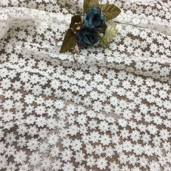 Daisy Lace Fabric - Etsy UK