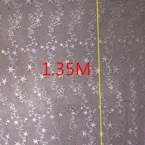 Star Embroidery Tulle Lace Fabric Soft Lace Mesh Constellation Lace ...