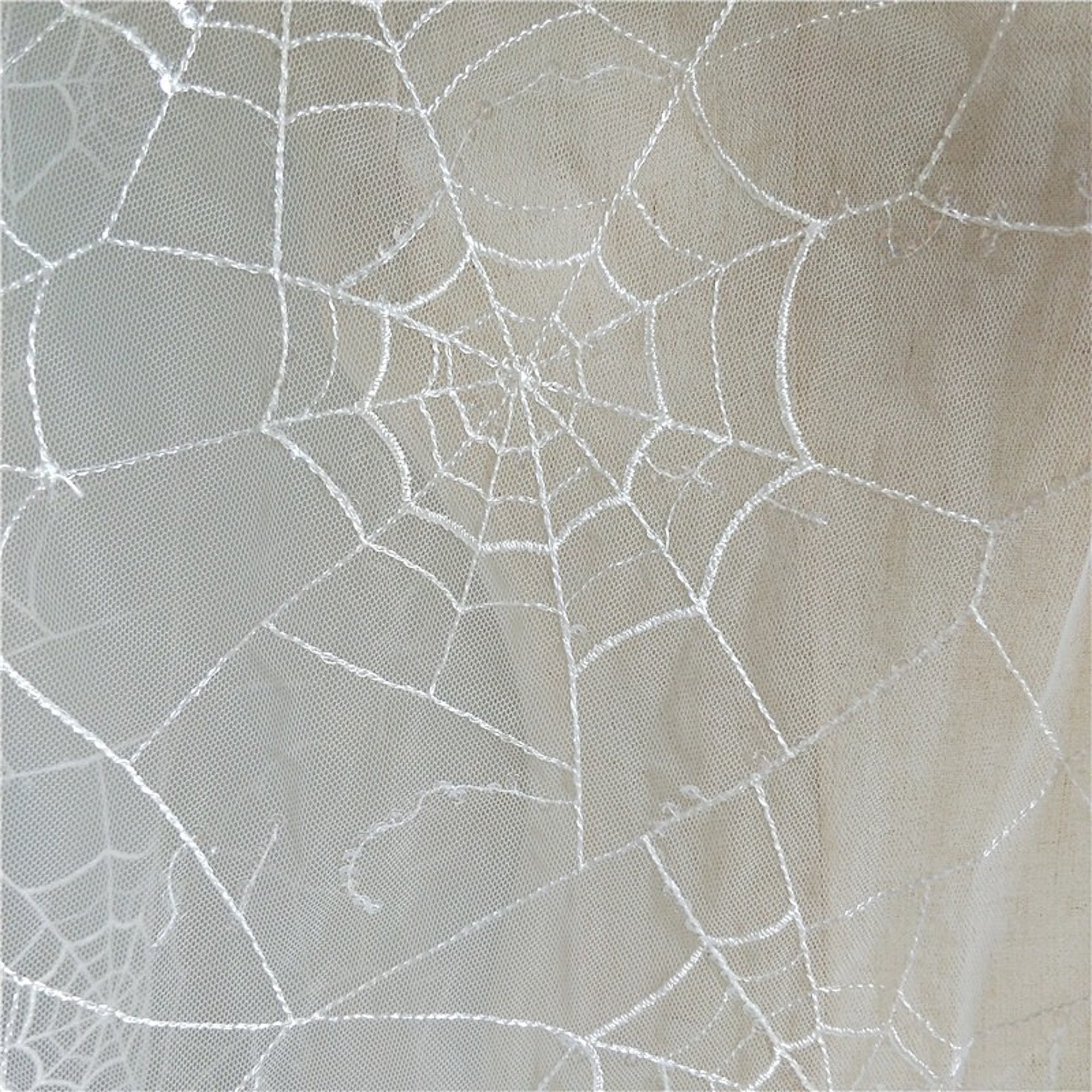 Spider Web off White Embroidery Lace With Sequin Embroidery - Etsy