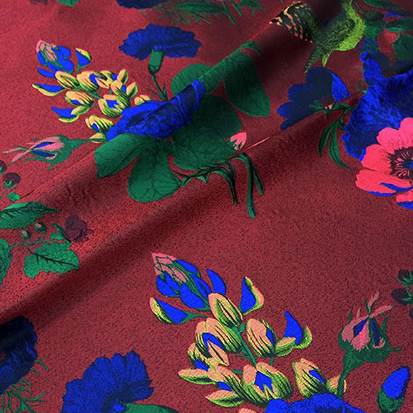 Vintage Floral Jacquard Fabric Daisy Embroidery Brocade Damask for ...