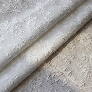 Rose Flower Embossed Floral Fabric Jacquard Fabric Brocade Fabric ...