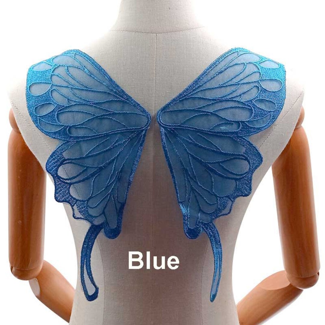 Butterfly Lace Appliques Butterfly Embroidery Colorful Lace Applique ...