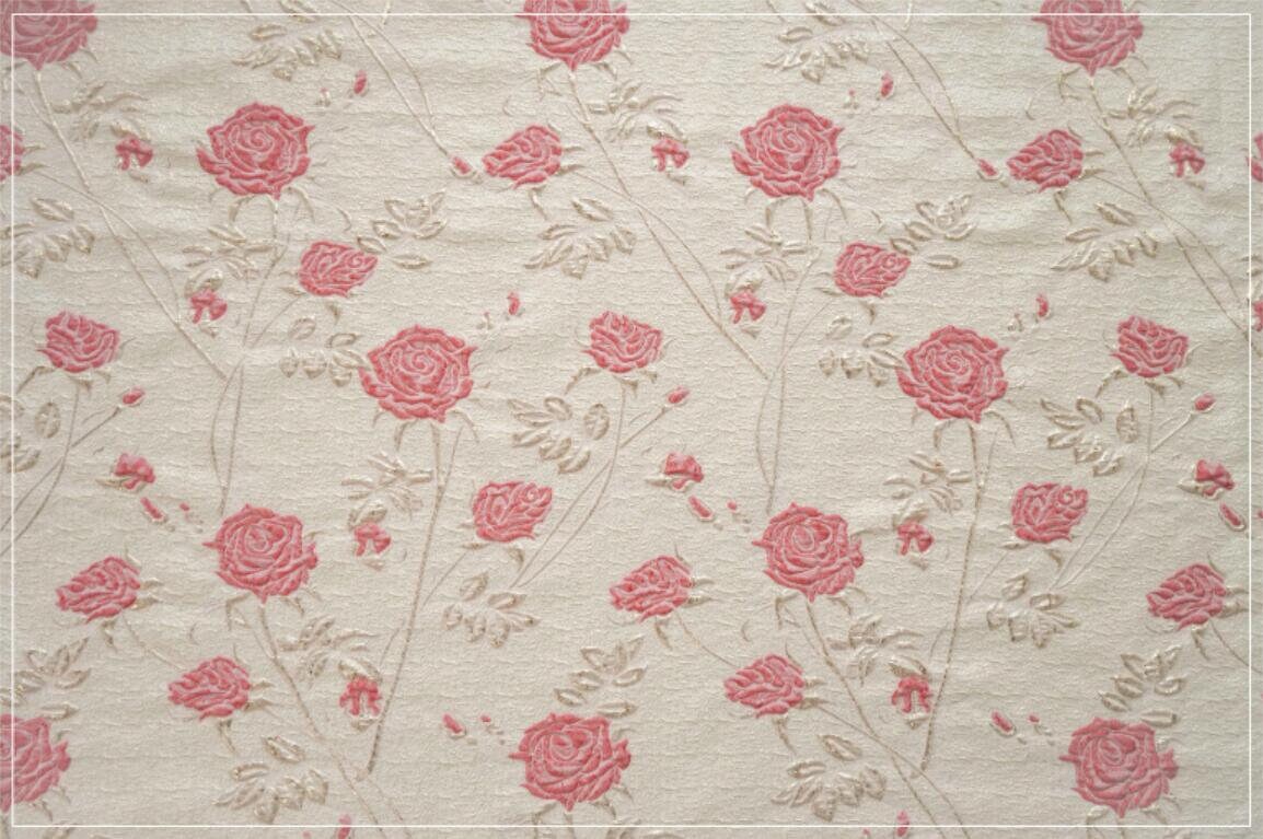 Elegant Rose Brocade Fabric Flower Embossed Floral Jacquard Fabric ...