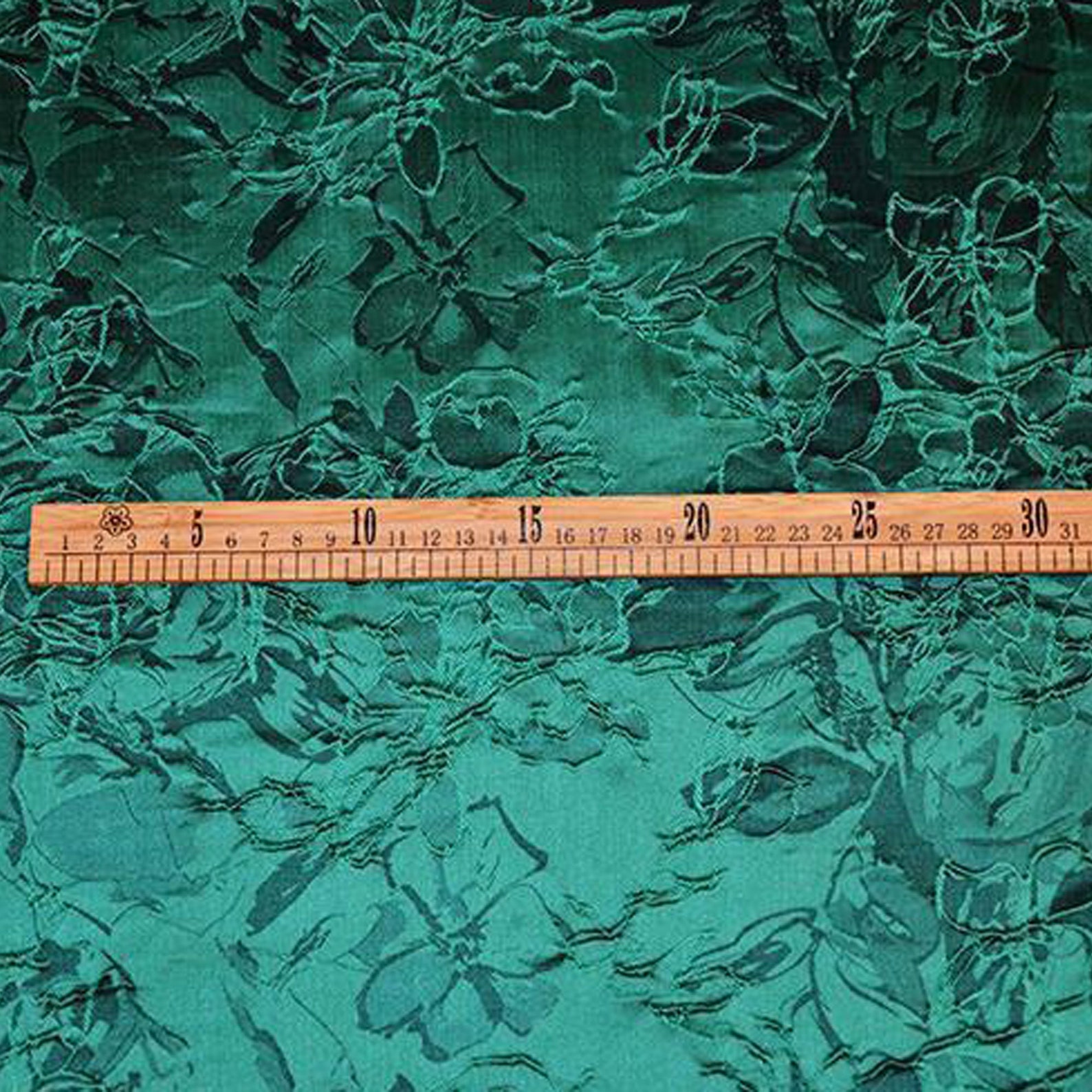 Green Emboss Jacquard Fabric Polyeter Brocade Damask for Haute Couture ...