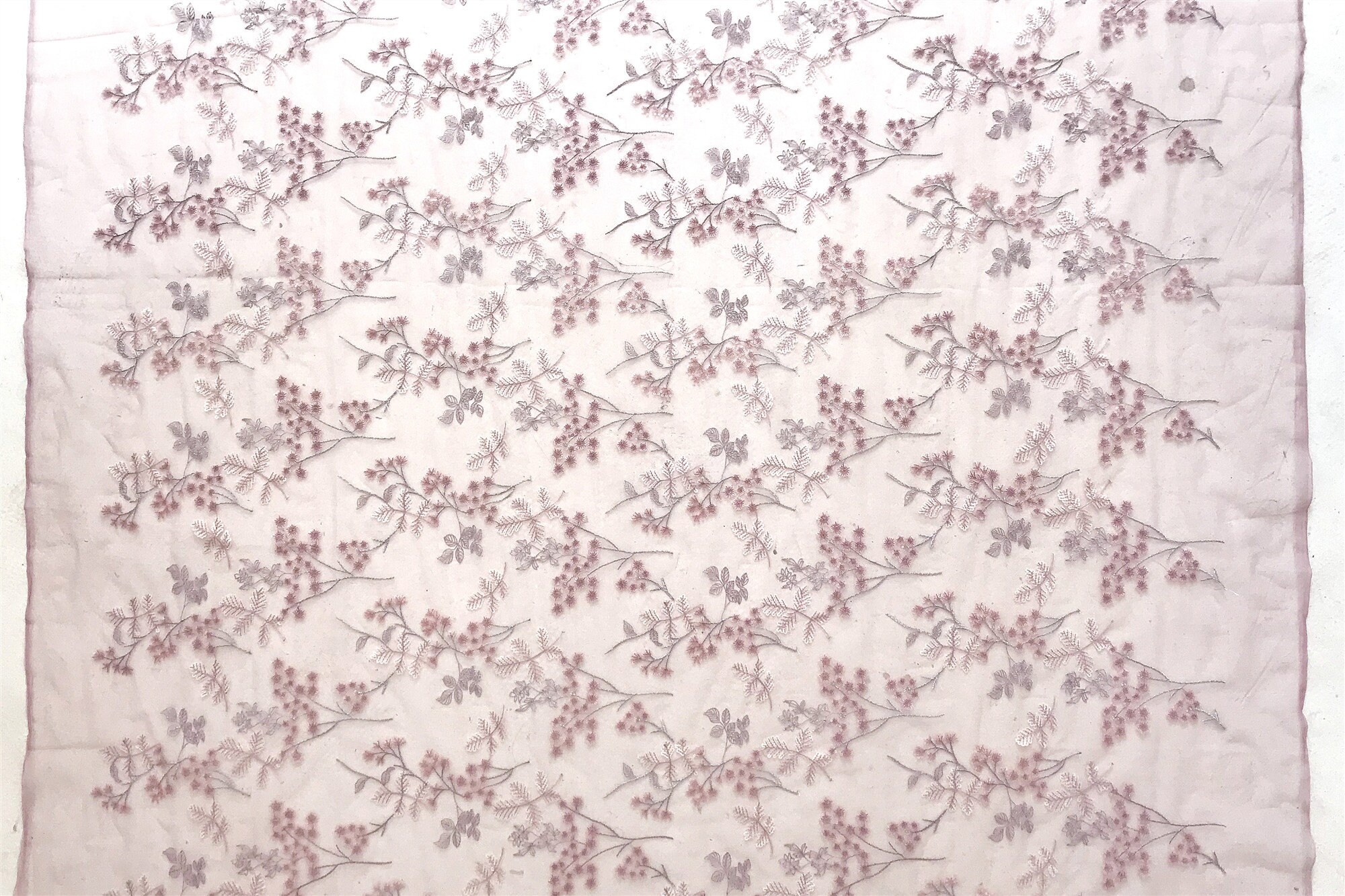 Pink Soft Tull Fabric Sequins Flower Embroidery Wedding Lace - Etsy