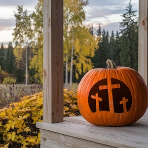 Christian Pumpkin Carving Patterns || Jesus Stencils to Share Your ...