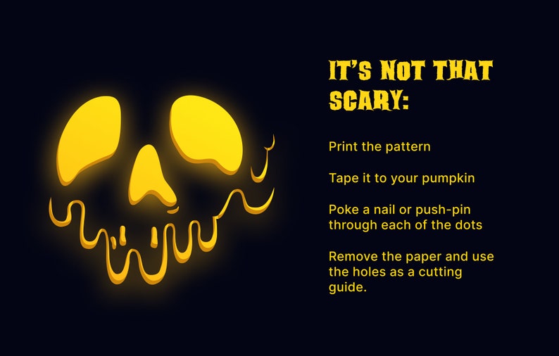 Poison Apple Printable Pumpkin Carving Pattern - Etsy